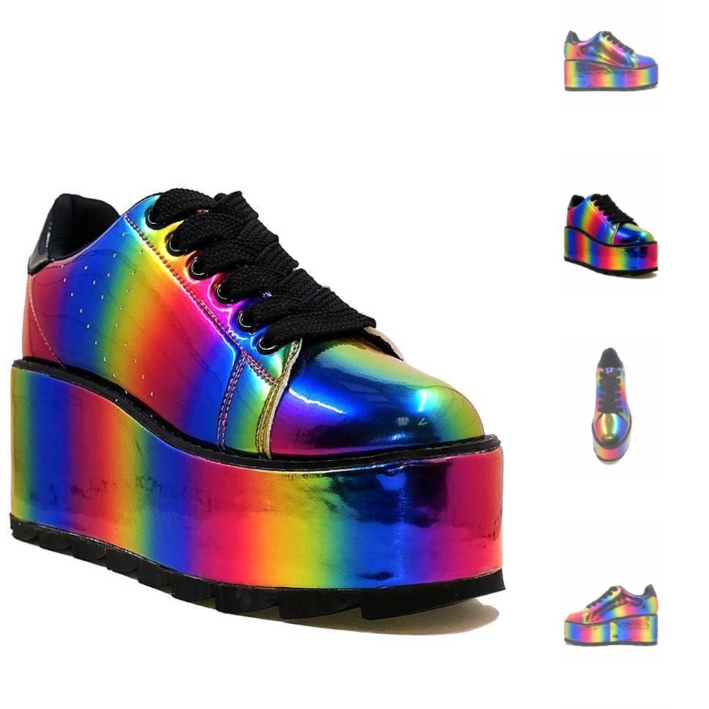 Rainbow Platform Shoe - Gem